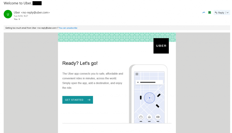 A spotlight on drip email campaigns: Uber - Marketing Blog for ...